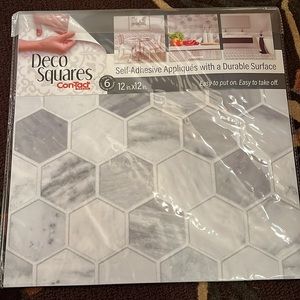 Wall Decor | 66 Square Feet Deco Squares Contact Brand Self Adhesive ...